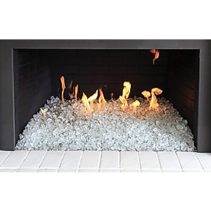 Margo Garden Products 1/2" 25lbs Dragon Glass, 25 lb, Sky Blue