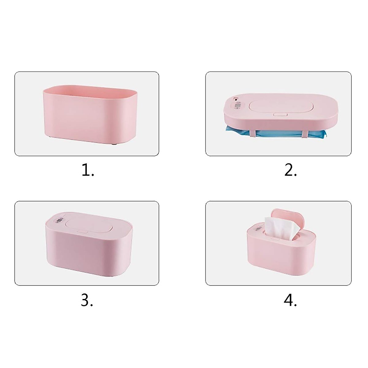 NEWCOMDIGI Wipe Warmer Baby Wet Can be Used in Vehicle and Home, Baby Wipe Warmer with Precise Temperature Control, New Upgrade Faster Heating, Baby Must Have Items Baby Stuff