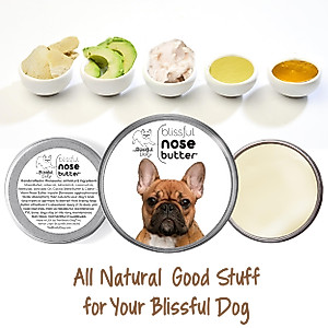 The Blissful Dog French Bulldog Black Masked Fawn Unscented Nose Butter - Dog Nose Butter, 2 Ounce