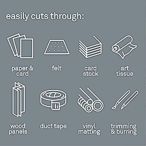 Slice 10548 Craft Knife, Finger-Friendly Edge, Safer Choice, Never Rusts, Lasts 11x Longer Than Steel, Precision Cutting (1 Pack)