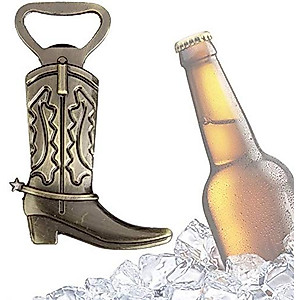 Cowboy Boot Bottle Openers with Exquisite Packaging, 12 Pcs Boot Bottle Opener Beer Accessories Metal Stainless Steel Bottle Openers,Best Groomsman Gift