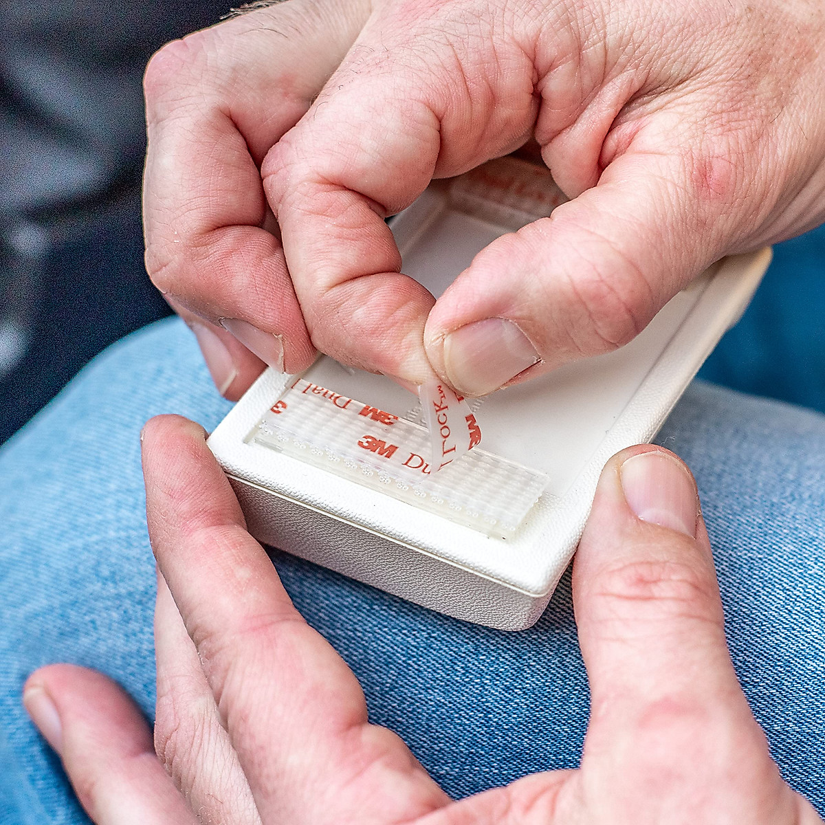 EZPass/I-Pass/Toll Tag Tape Mounting Kit - Peel and Stick Adhesive Strips Dual Lock Tape - 4 Strips (2 Sets) with Alcohol Prep Pad, EZ Tape, EZ Pass Holder Velcro Strips with Adhesive for Windshield