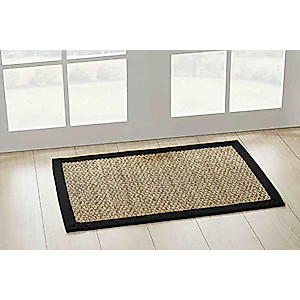 Chesapeake Seagrass Area Rug with Black border (24"x36")