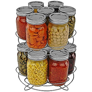 Southern Homewares Canning Rack Reversible Stacking System - For Pressure Cooking Canning Mason Jars Food Storage - 2 Pack