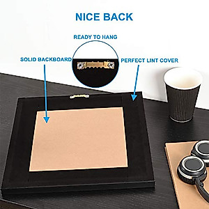 ENGLANT 4 Pieces Framed Canvas Wall Art, Black White and Red Wall Decor Landscape Poster with Eiffel Tower, Brooklyn Bridge, London Big Ben Picture for Bedroom and Bathroom