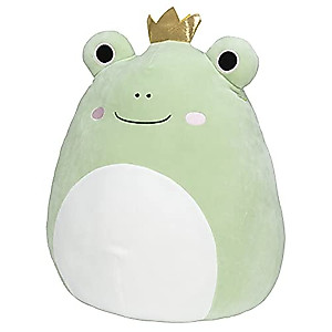 Squishmallows 16-Inch Frog Prince - Add Baratelli to Your Squad, Ultrasoft Stuffed Animal Large Plush Toy, Official Kellytoy Plush - Amazon Exclusive