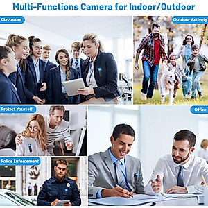 Mini Body Camera, 1080P 64G Body Worn Camera with Upgraded Clip, 1000Mah Battery, Small Personal Wearable Pocket Body Worn Cam Bike Camera for Cycling Home Office Security