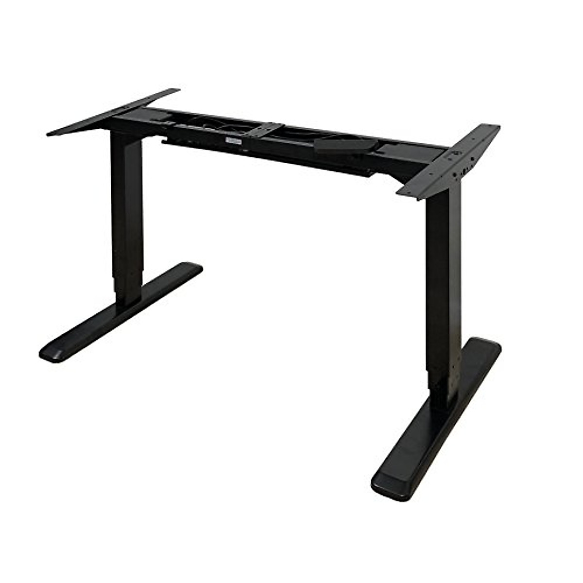 ErgoMax Adjustable Ergonomic Standing Workstation Electric Desk Frame w/Dual Motor, Tabletop Not Included, 50 Inch Max Height, Black
