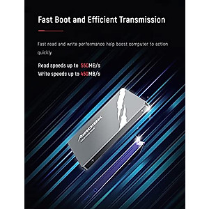 AirDisk 240GB SSD, 2.5 Inch/7mm SATA III 6Gb/s, 3D NAND Flash Memory Internal SSD, Speeds up to 550 MB/s Read, up to 450MB/s Write, Performance Boost Internal Solid State Drive for PC/Computer/Laptop