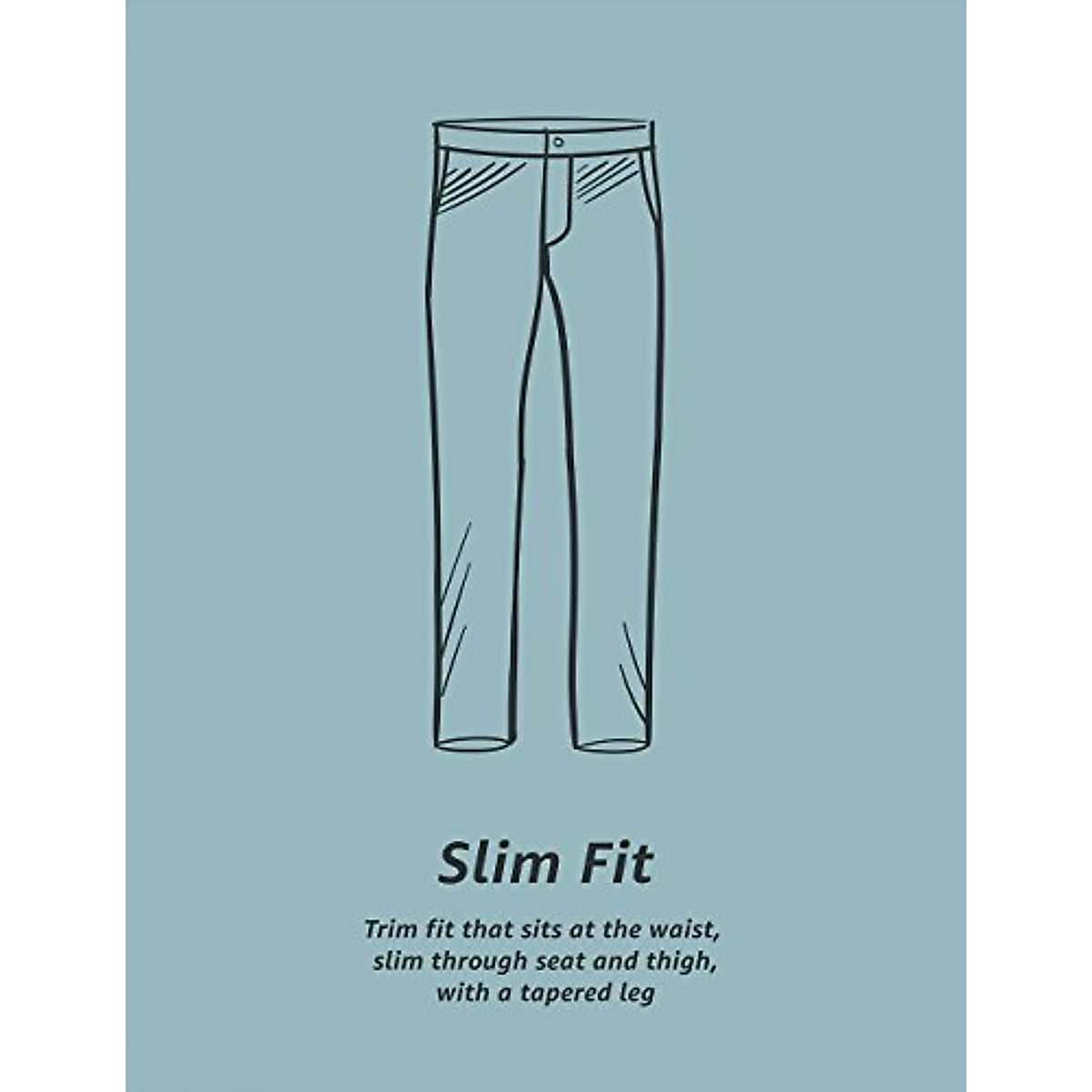 Amazon Essentials Men's Slim-Fit Wrinkle-Resistant Flat-Front Chino Pant, Black, 34W x 30L