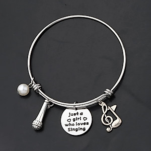 Gzrlyf Singing Lover Gift Singing Bracelet Singer Gift Music Lover Gift (who loves Singing)