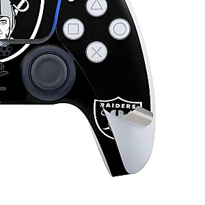 Skinit Decal Gaming Skin Compatible with PS5 Bundle - Officially Licensed NFL Las Vegas Raiders Large Logo Design