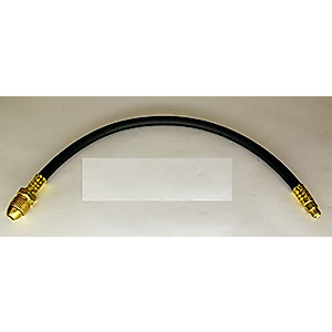 H0MEpartss 24" Rubber Hose Pigtail Male POL to 1/4" Male Inverted Flare Propane LPG CGA-510