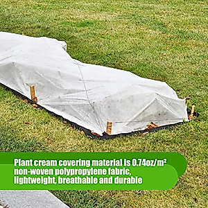 Plant Covers Freeze Protection,10x30ft 1.02oz Frost Cloth Blanket Floating Row Cover Garden Fabric for Winter Vegetables Outdoor Plants and Sun Cold Weather Pest Protection
