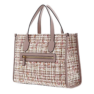 GUESS Silvana 2 Compartment Tote Ash Rose One Size