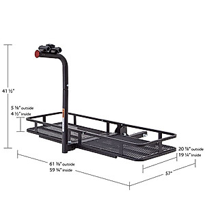 Elevate Outdoor Steel Basket Cargo Carrier with 2- or 4-Bike Rack (2 Bike)