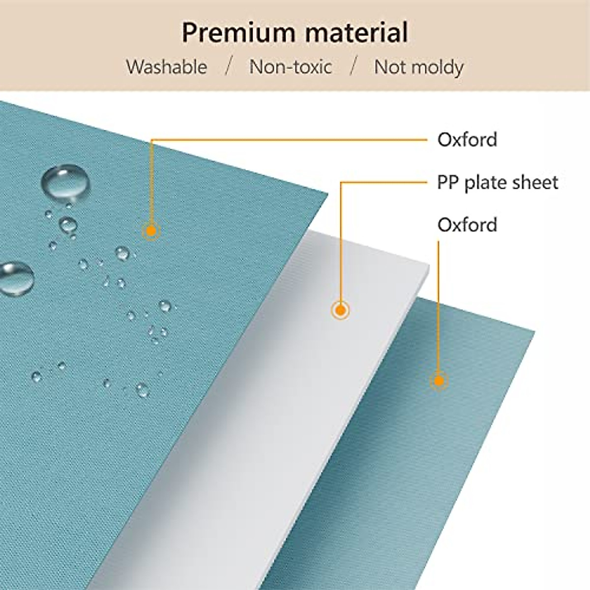 CubiCubi Dresser for Bedroom, Tall Dresser with 5 Drawers Oxford Fabric Dresser, Storage Tower Organizer for Closet, Hallway, Living Room, College Dorm, Steel Frame, Wood Top, Tiffany Blue