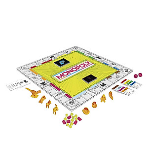 Monopoly Neon Pop Board Game for Kids Ages 8 & Up for 2-6 Players