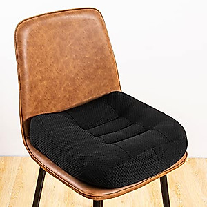 Car Booster Seat Cushion, Car Booster Cushion Office Mat, Car Seat Pad Heightening Height Boost Mat Portable Breathable Mesh, Ideal for Car Office,Home, Used All The Year, Black 15.7x15.7x4.7inch