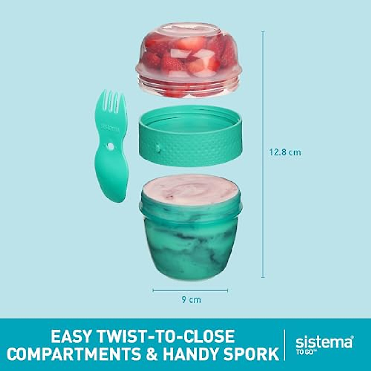 Sistema Go Snack Attack, 515 ml, Assorted Colours