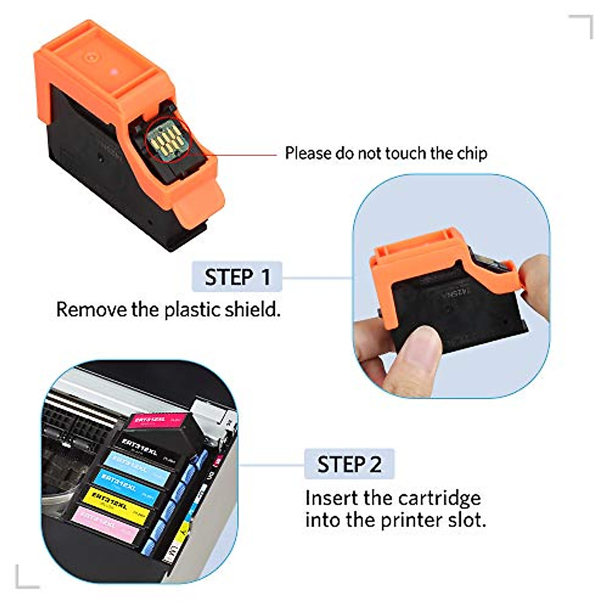 Leize Remanufactured Ink Cartridges Replacement for Epson T312XL T312 6-Pack (T312XL120 T312XL220 T312XL320 T312XL420 T312XL520 T312XL620) for Expression Photo XP-8500 XP-8700 Printer (BK/C/M/Y/LC/LM)