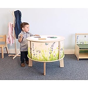 Whitney Brothers Nature View Radiant LED Light Table, Natural UV, 29.5" L x 29.5" W x 24.25" H (WB0738)