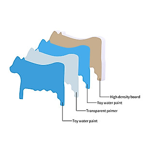Childgoo 2 in 1 Wooden Farm Animal Sorting & Stacking Toys Wooden Blocks and Puzzles for Kids Ages 3-5 Montessori Gifts for Toddlers Boys & Girls Ages 3 4 5 6 Years Old (Farm Animal)