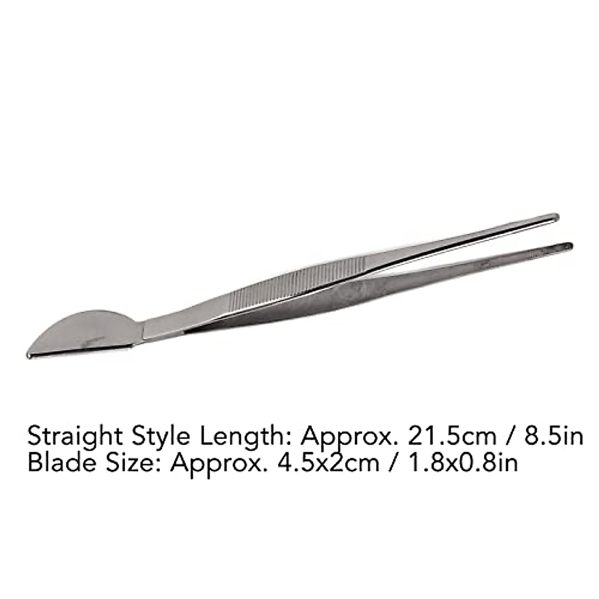 Fdit Bonsai Tweezers Tools, Stainless Steel Rust Proof Ergonomical Handle Bonsai Tweezers Moon Surfaces Wear Resistant for Planing Grass (Straight)