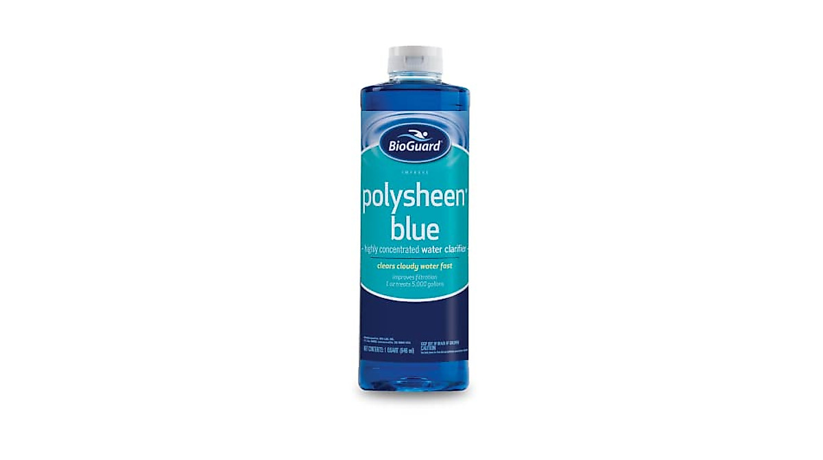 2 Pack BioGuard Polysheen Blue Swimming Pool Water Clarifier (1 Quart ...