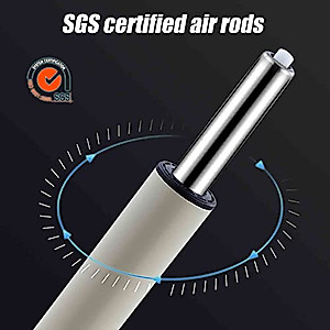 LWBLJX Roll Bar Stool with 360° Swivel Wheels, Medical Counter Beauty Salons Round Chair, PU Leather Seat and Foot Pedals, Adjustable 46-59 cm(Color:Black)