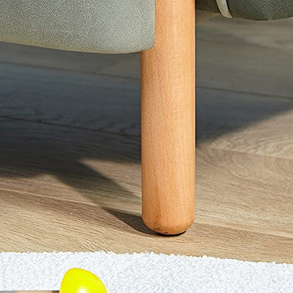 SJYDQ Nordic Creative and Comfortable/Environmentally Friendly Solid Wood Foot Living Room Reading Sofa