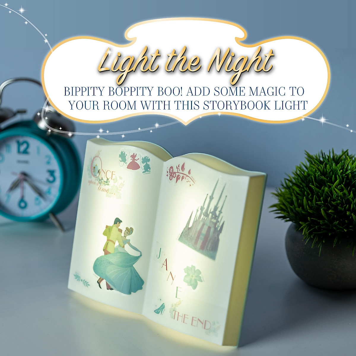 Paladone Cinderella Story Book Light | Officially Licensed Disney Merchandise