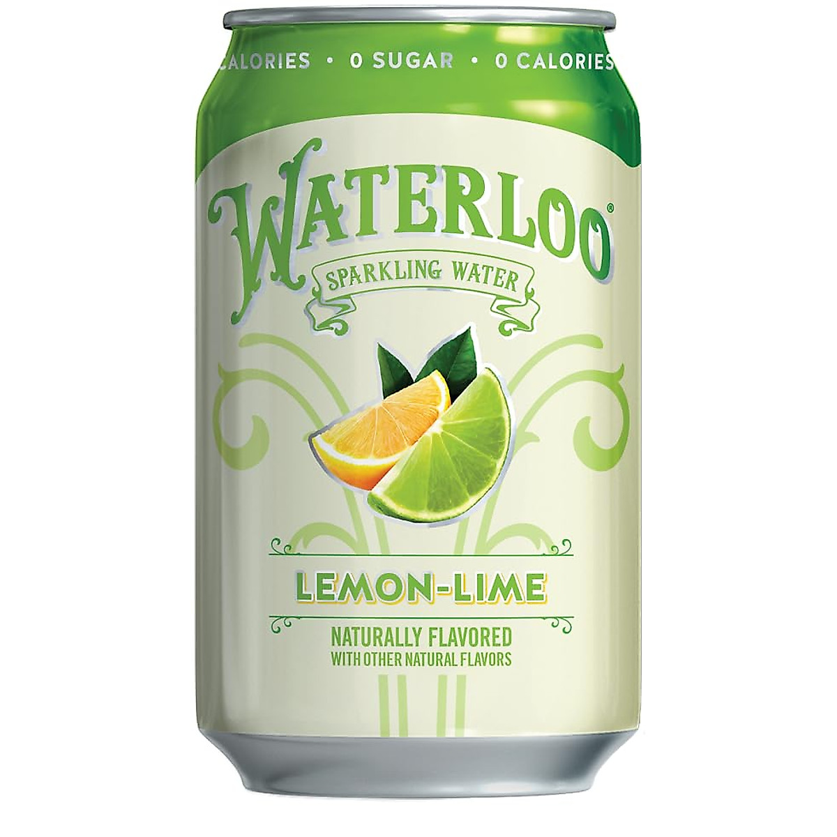 Waterloo Sparkling Water Lime Flavor Zero Calorie No Sugar 12oz Cans (Pack of 12), Fruit Flavored Sparkling Water, Naturally Flavored, Zero Calories, Zero Sugar, Zero Sodium