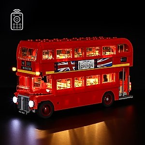 BRIKSMAX Led Lighting Kit for Creator London Bus - Compatible with Lego 10258 Building Blocks Model- Not Include The Lego Set (Remote-Control Version)