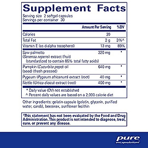 Pure Encapsulations Saw Palmetto Plus | with Nettle Root Extract to Support Urinary Function | 60 Softgel Capsules