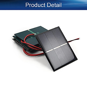 Bettomshin 5Pcs 1.5V 0.65W Mini Solar Panels Cells, Polycrystalline Solar Cells Micro Solar Panel Module for Light Electric Toys Solar Battery Charger DIY Solar Syatem Kits (3.15" x 1.18"/80mm x 60mm)