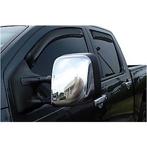 Auto Ventshade [AVS] In-Channel Ventvisor / Rain Guards | Smoke Color, 4 pc | 194858 | Fits 2004 - 2015 Nissan Titan Crew Cab
