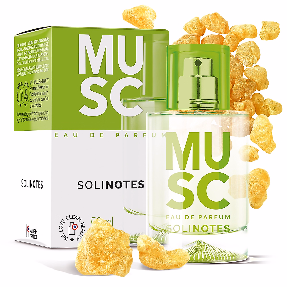 SOLINOTES Musk Perfume for Women - Eau De Parfum | Delicate Floral and Soothing Scent - Made in France - Vegan - 1.7 fl.oz