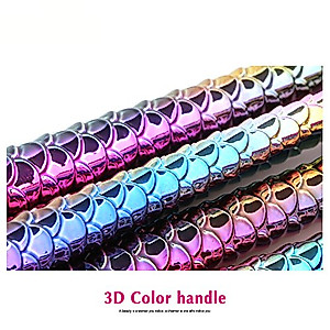 Tenmon 10 Pcs Mermaid Eye Makeup Brushes Set, Professional Eyeshadow Makeup Brushes Set with Soft Synthetic Hairs for Eyeshadow, Concealer, Eyeliner, Brow Blending, highlighter Brush Tool