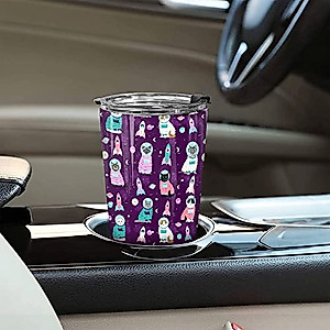 20oz Tumbler Funny Cat Gifts For Women Cat Lovers Girls Kids - Cats Love Skull Cats Gifts For Wife Mom Grandma Coworker - Birthday Gifts for Her Cat Tumbler with Lid Double Wall Insulated Coffee Mug