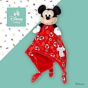 KIDS PREFERRED Disney Baby Mickey Mouse Plush Stuffed Animal Snuggler Lovey Security Blanket 13.18" x 13.18" x 3.5"