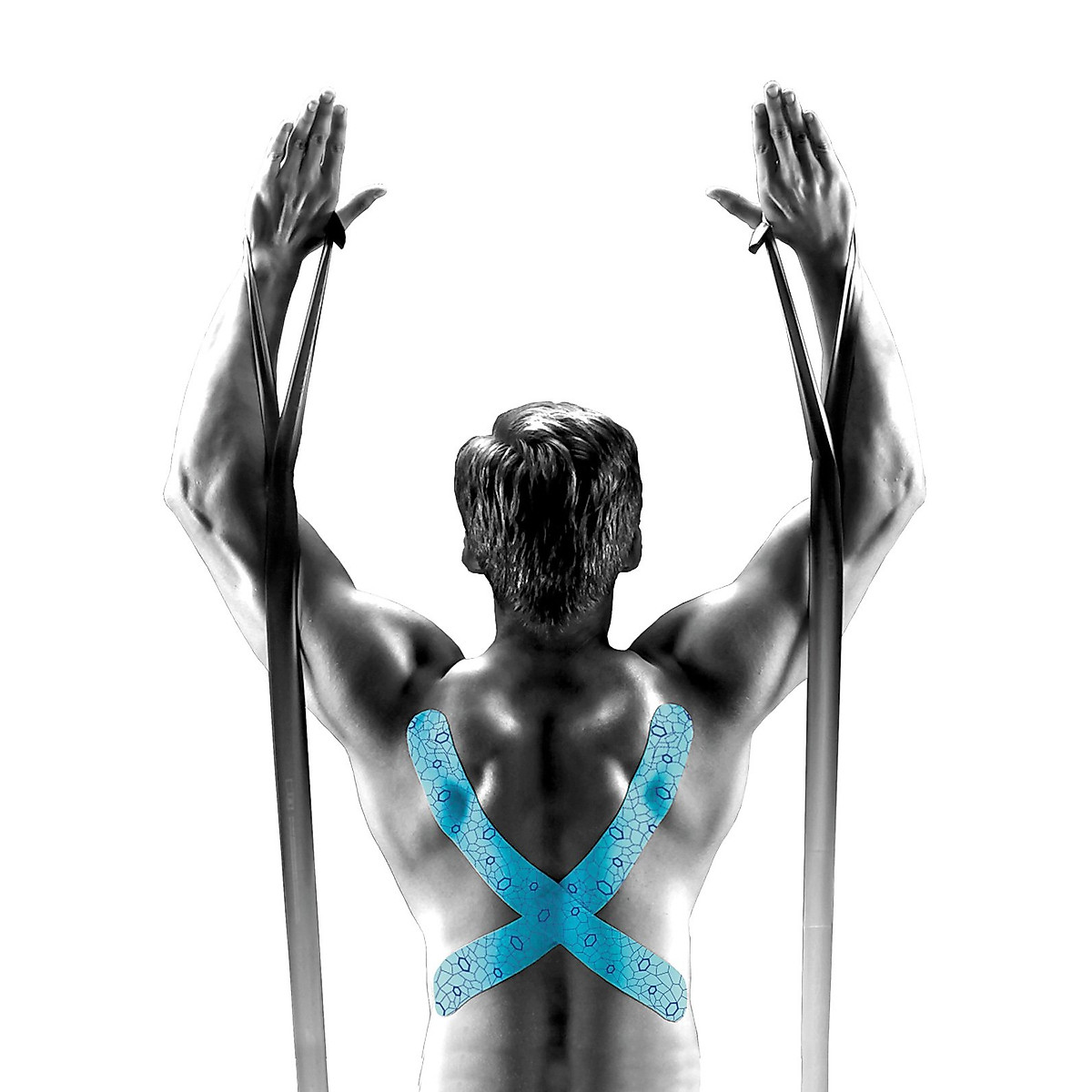 THERABAND Kinesiology Tape, Waterproof Physio Tape for Pain Relief, Muscle & Joint Support, Standard Roll with XactStretch Application Indicators, 2 Inch x 16.4 Foot Roll, Electric Green/Yellow