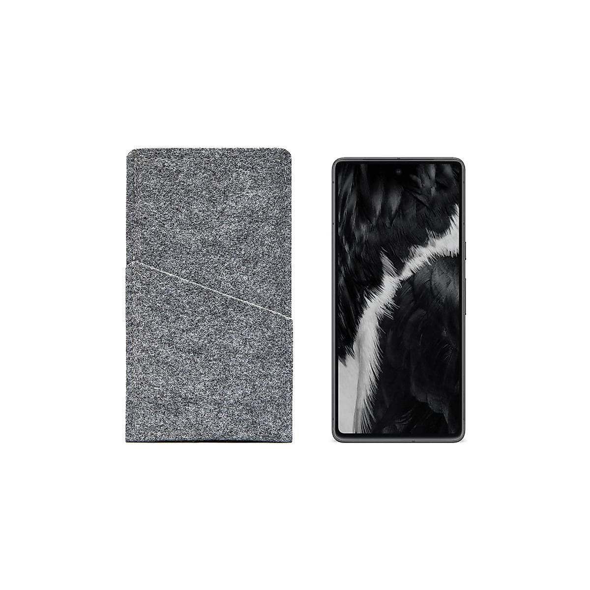 Google Pixel 8 Handmade Sleeve, Padded Cover with Cards Holder Slot, Cash Pocket, Google Pixel 8 Phone Wallet