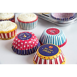 Fox Run Circus Bake Cup Set, 3 x 3 x 1.25 inches, Multicolored