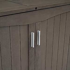 DEYOBED Wooden Queen Size Murphy Bed Frame, Folding Sofa Beds with Bilt-in Charging Station and Large Drawer, Space Saving, Antique Gray