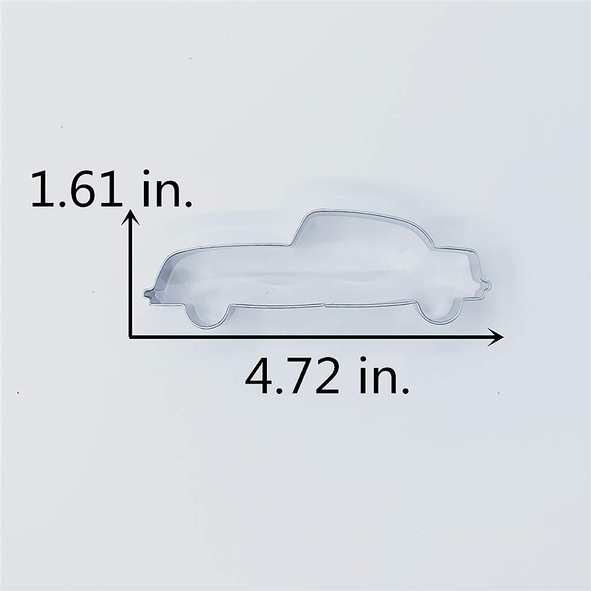 LILIAO Beat-up Car Cookie Cutter - 4.7 x 1.6 inches - Stainless Steel