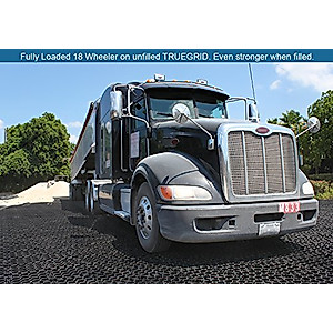 TRUEGRID | PRO Plus Permeable Pavers | Designed for Roads, Parking Lots, Stables | Outdoor Pavers | 1.8" Depth, 250,000+ lb Load Class | Pack of 10 (40 Square Feet)