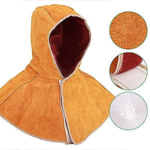 Welding hood flame retardant welding cap belt neck shoulder cape protective mask welding grinding cutting smelting