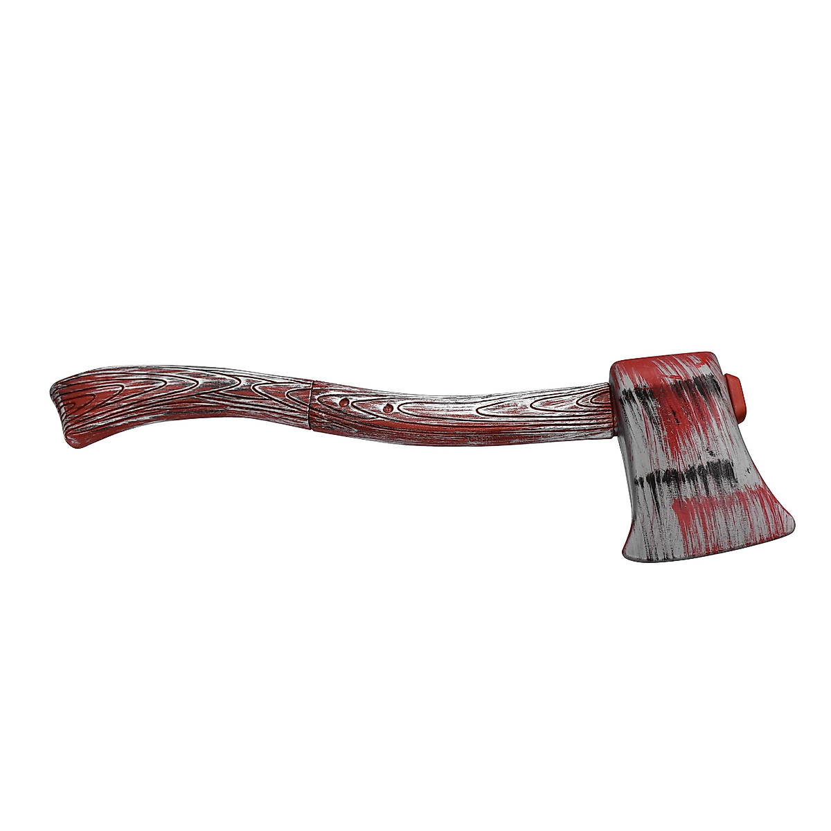 Nicky Bigs Novelties Adult Fake Plastic Bloody Axe Prop - 3 Piece Long Axe Handle Lumberjack Costume Halloween Decoration