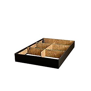 Strobel Organic Zeus Regular Beds or Waterbeds 9-in Black Pedestal Platform, Queen